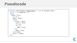 Algoritma dan Struktur Data - Insertion Sort | PDF