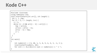 Algoritma dan Struktur Data - Insertion Sort | PDF