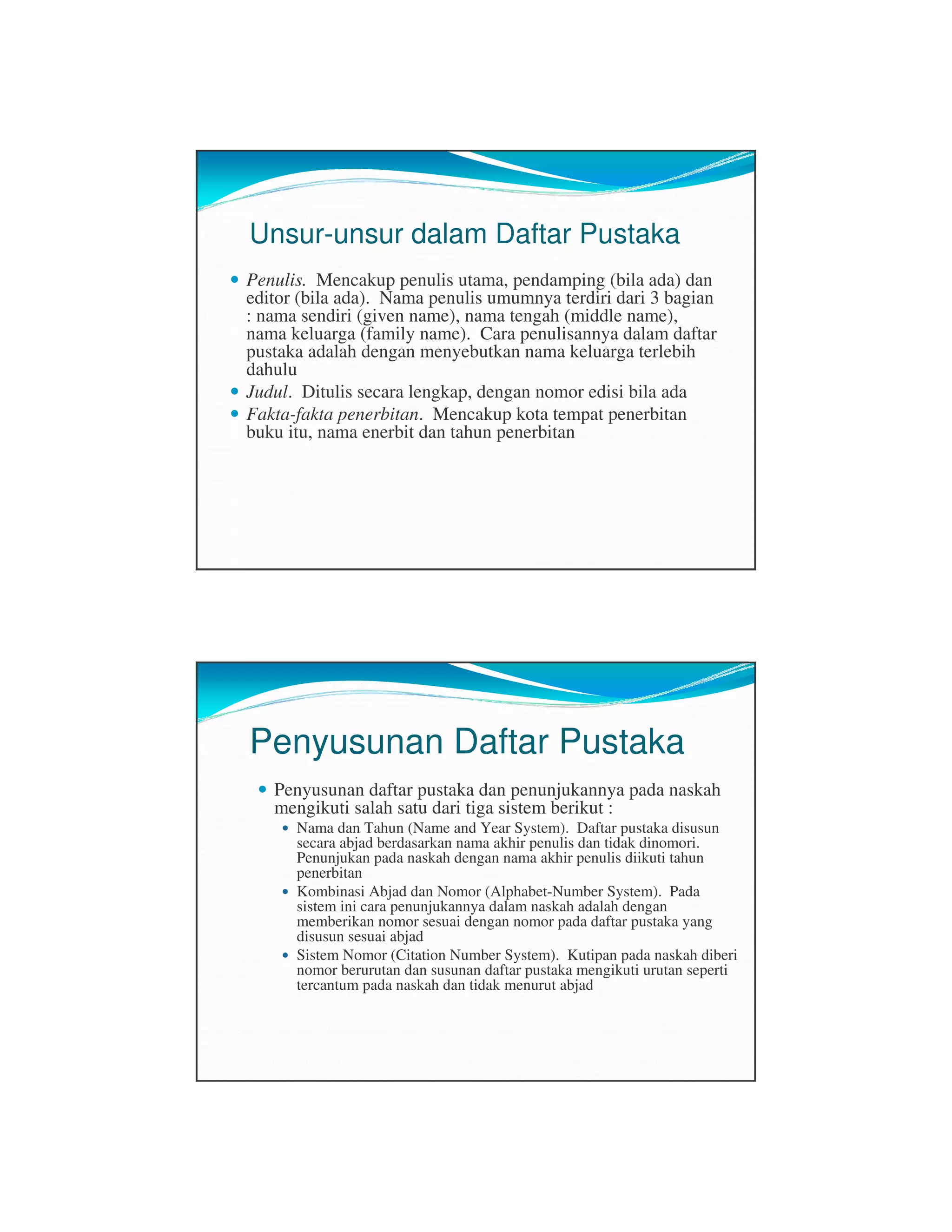 04 penulisan daftar pustaka | PDF