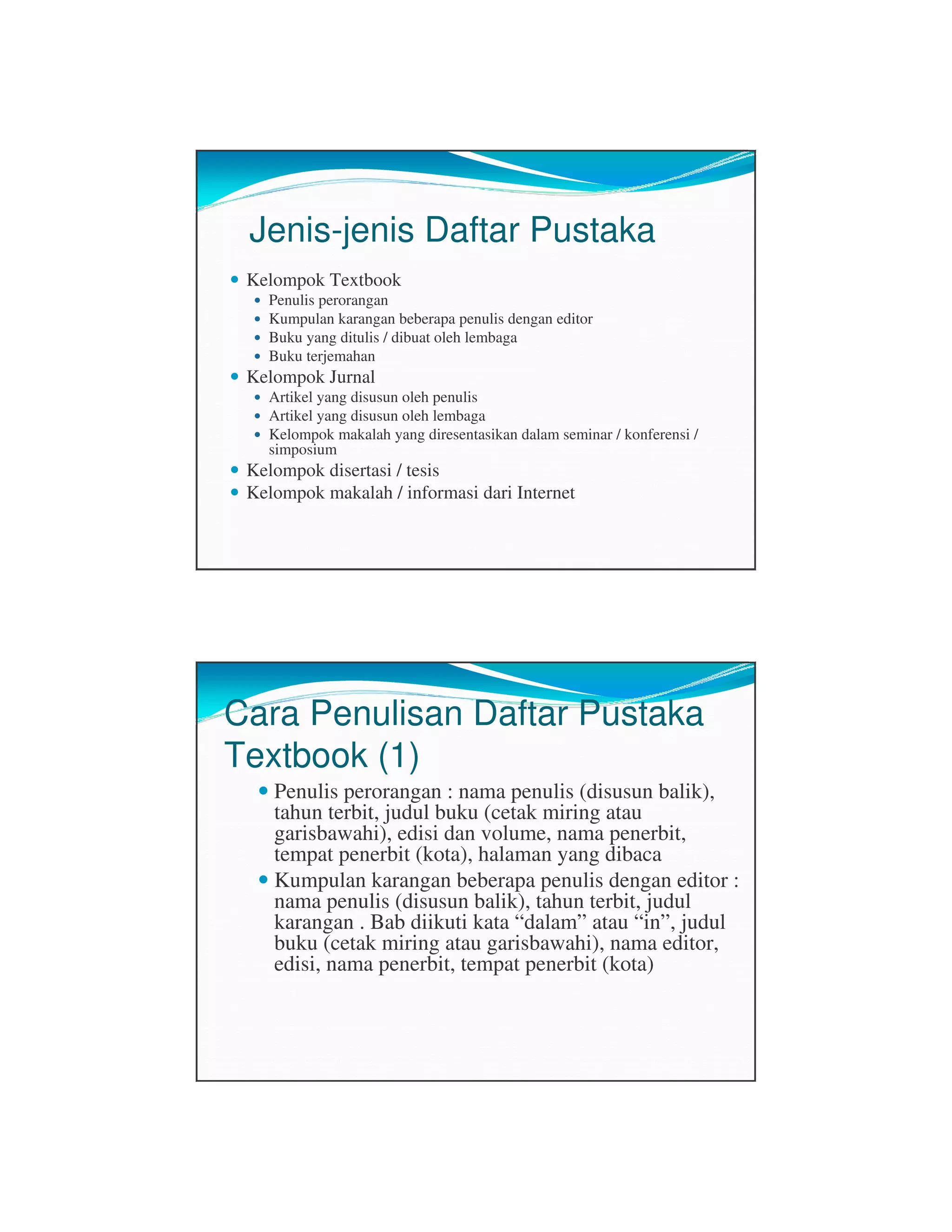 04 penulisan daftar pustaka | PDF