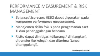 04 Performance Measurement IT Governance | PPTX
