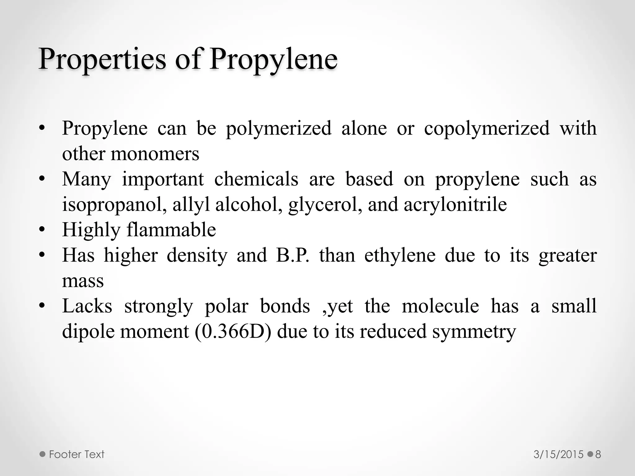 04 petrochemical precursor ethylene and propylene | PPTX