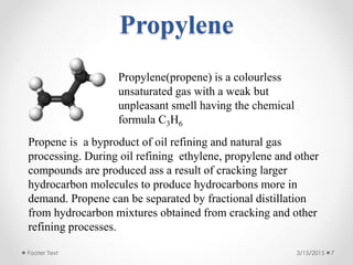 04 petrochemical precursor ethylene and propylene | PPTX