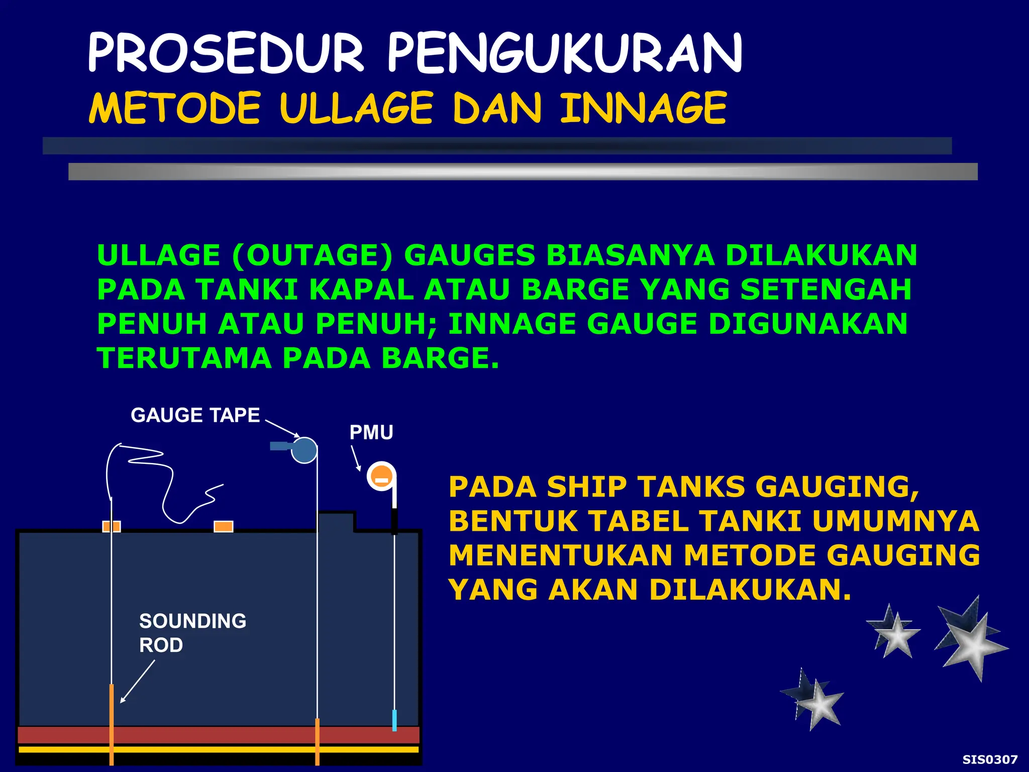 pengukuran tangki kapal tangker menggunakan metode | PPT