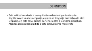 04 Posmodernidad, teoria e historia de la arquitectura 2 .pptx