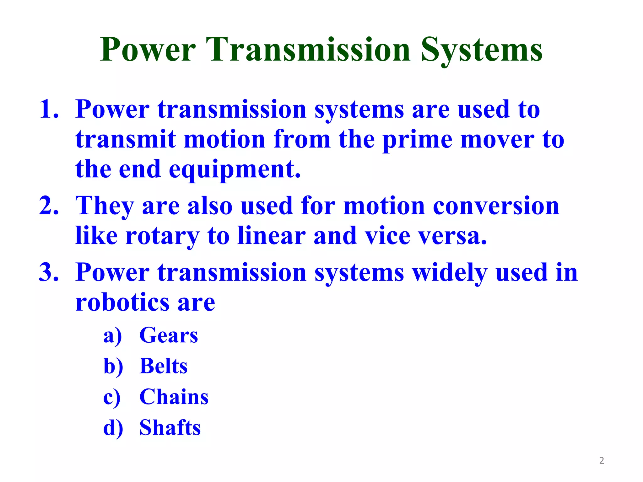 04 power transmission systems | PPT