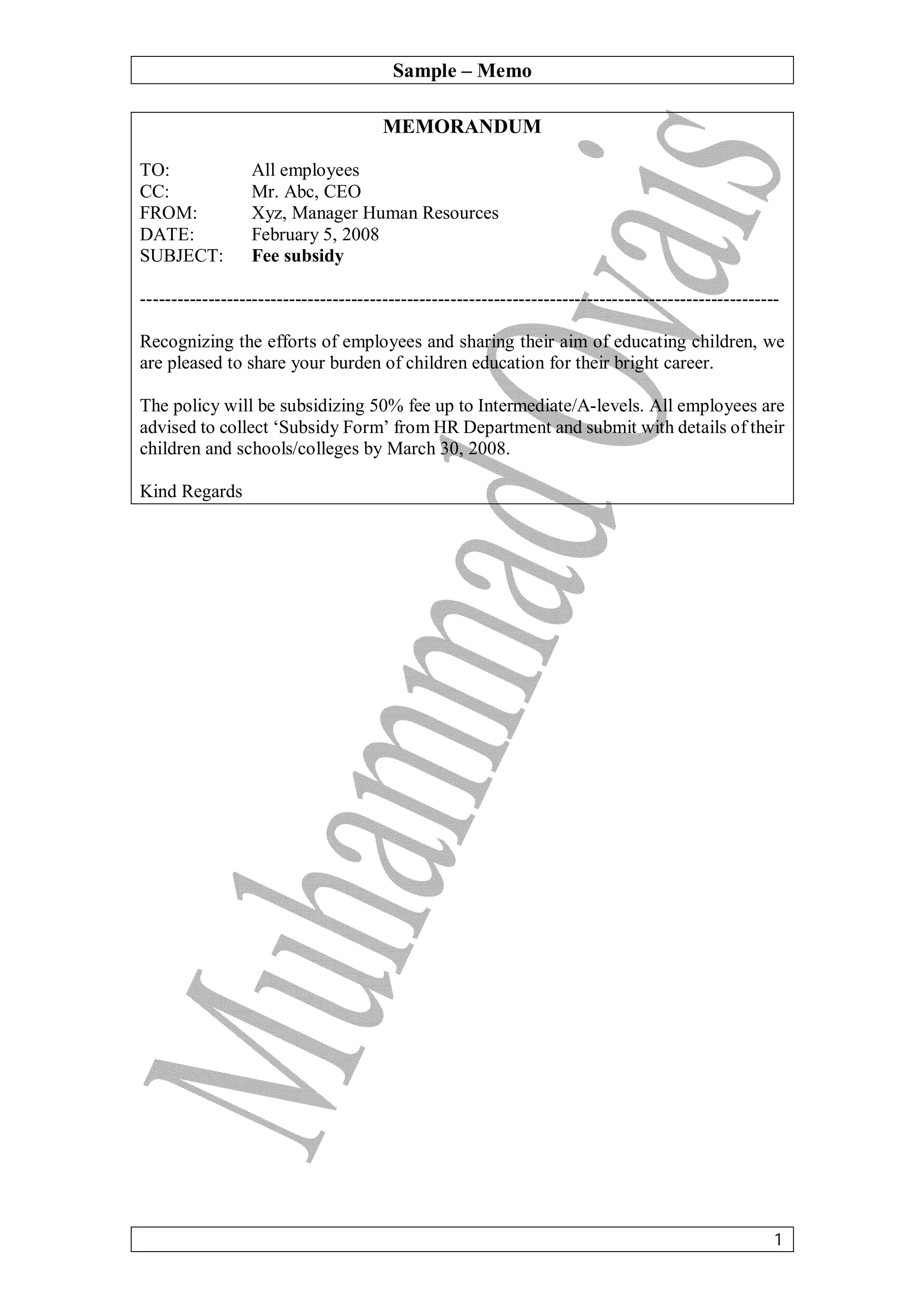 04 practical writing sample - memos | PDF