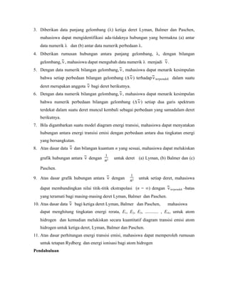 04 praktikum struktur_atom | PDF