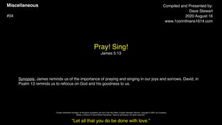 Pray! Sing! | PDF