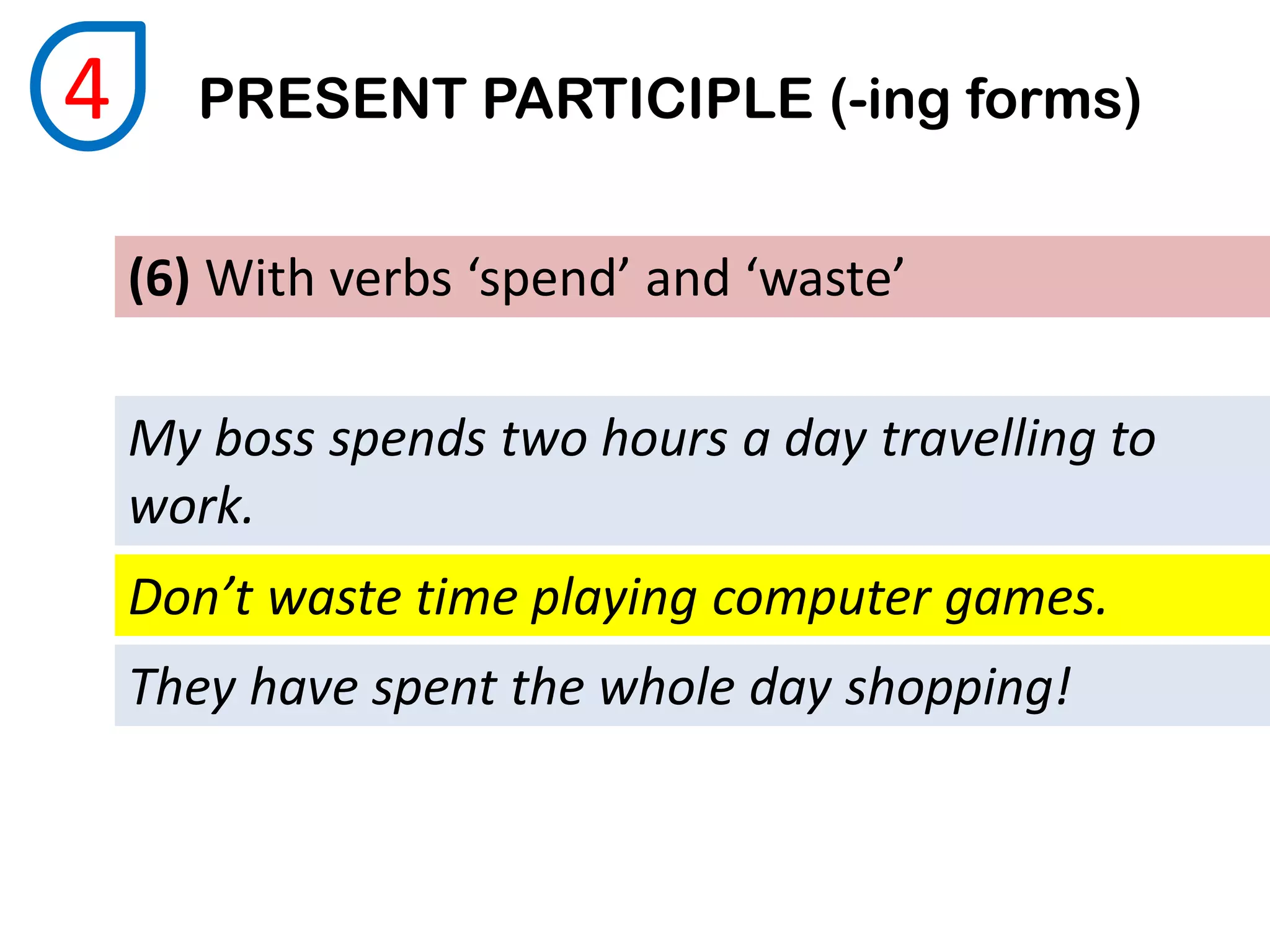7 writing rules : Part 4 Present Participle | PDF
