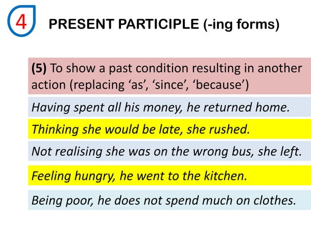 7 writing rules : Part 4 Present Participle | PDF