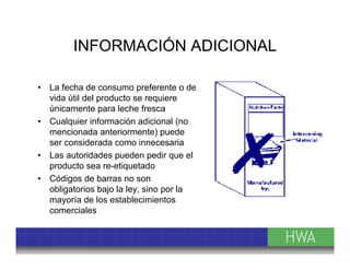 04 proexp normas de etiquetado de lacteos | PDF