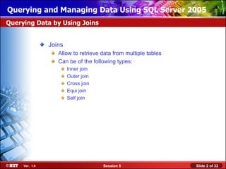 04 qmds2005 session05 | PPT