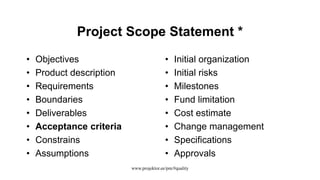 Project Quality Management | PPTX