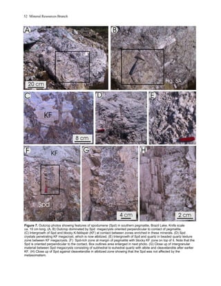 Hard Rock Spodumene Lithium Deposit | PDF