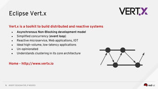Reactive microservices with eclipse vert.x | PPT
