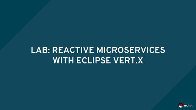 Reactive microservices with eclipse vert.x | PPT