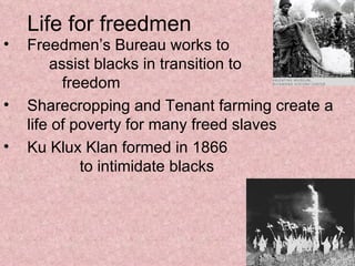 US History Unit 2 Notes on Reconstruction | PPT