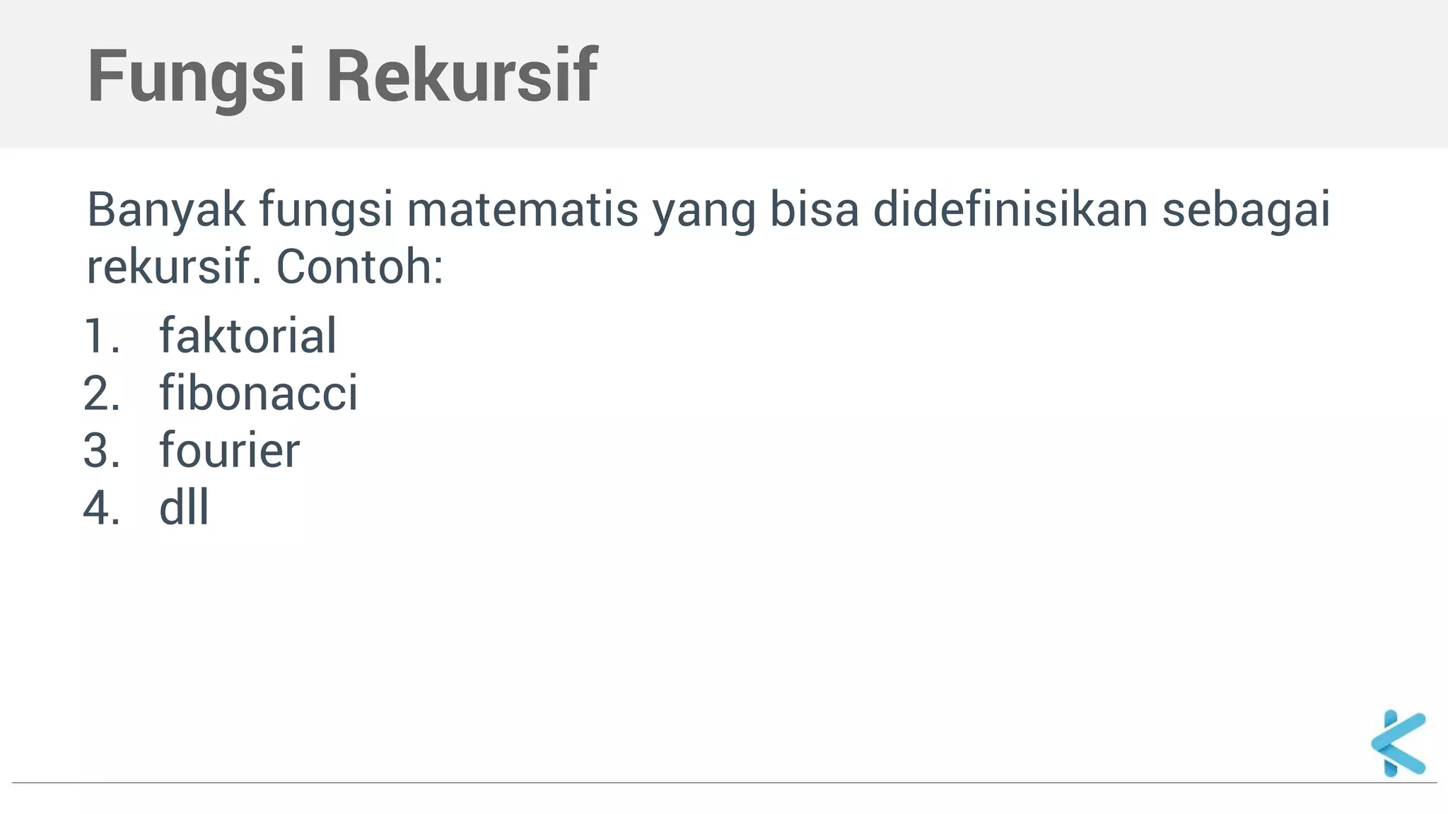 Algoritma dan Strukutr Data - rekursi | PDF