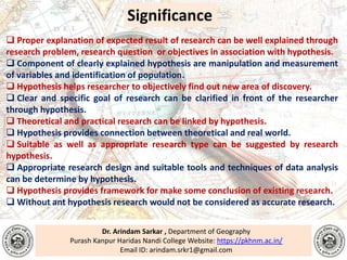 Research hypothesis | PPTX
