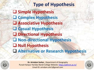 Research hypothesis | PPTX
