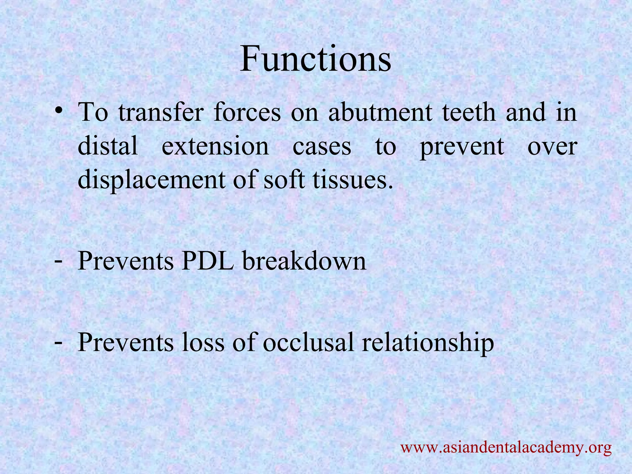 Rests & Rest seats in removable partial Dentures | PPT
