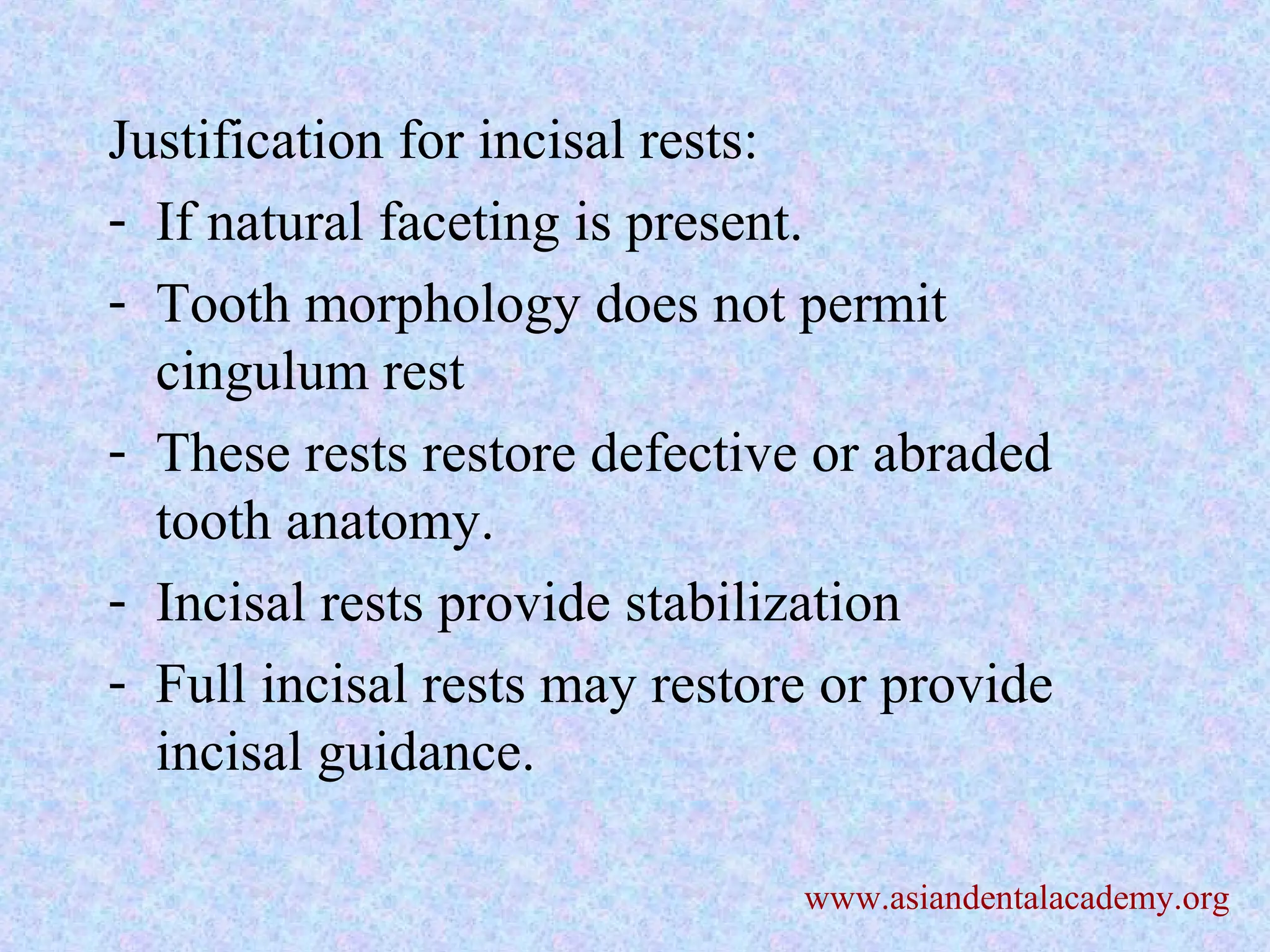 Rests & Rest seats in removable partial Dentures | PPT