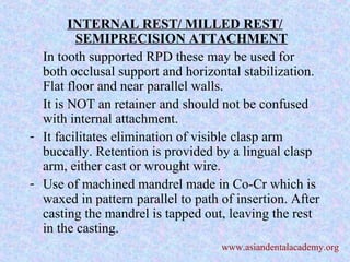 Rests & Rest seats in removable partial Dentures | PPT