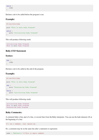 04 ruby syntax | PDF
