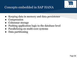 SAP HANA presented by Maneat USA v01 | PDF