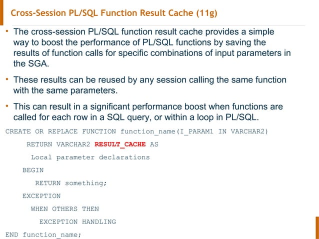 Oracle SQL, PL/SQL Performance tuning | PPT