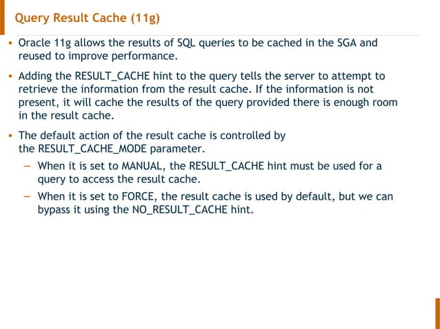 Oracle Sql Plsql Performance Tuning Ppt