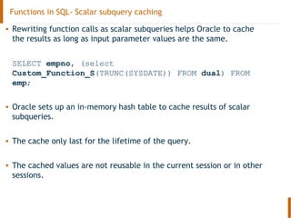 Oracle SQL, PL/SQL Performance tuning | PPT
