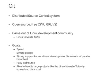[2015/2016] Collaborative software development with Git | PPT