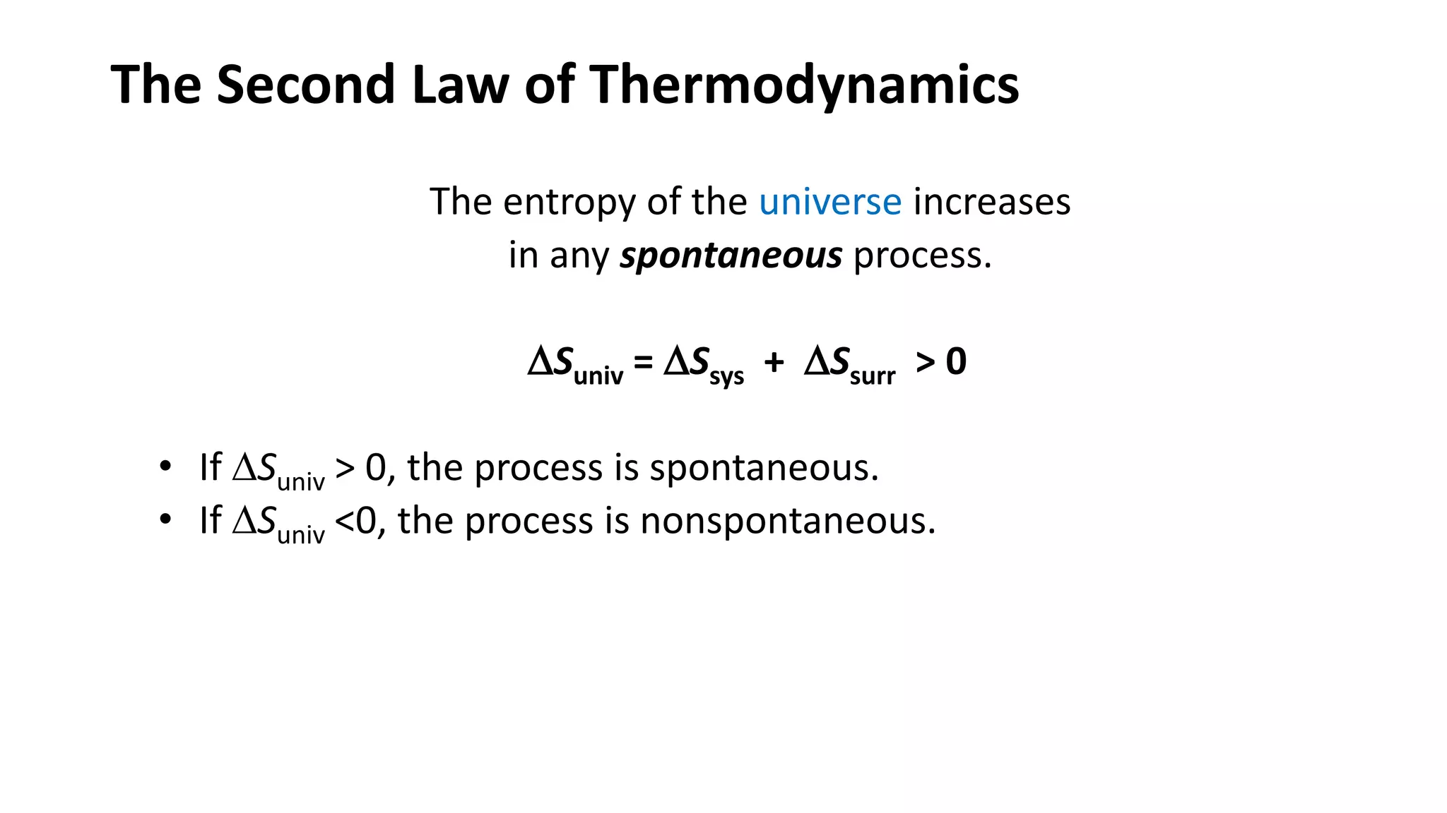 Second Law of Thermodynamics | PPTX
