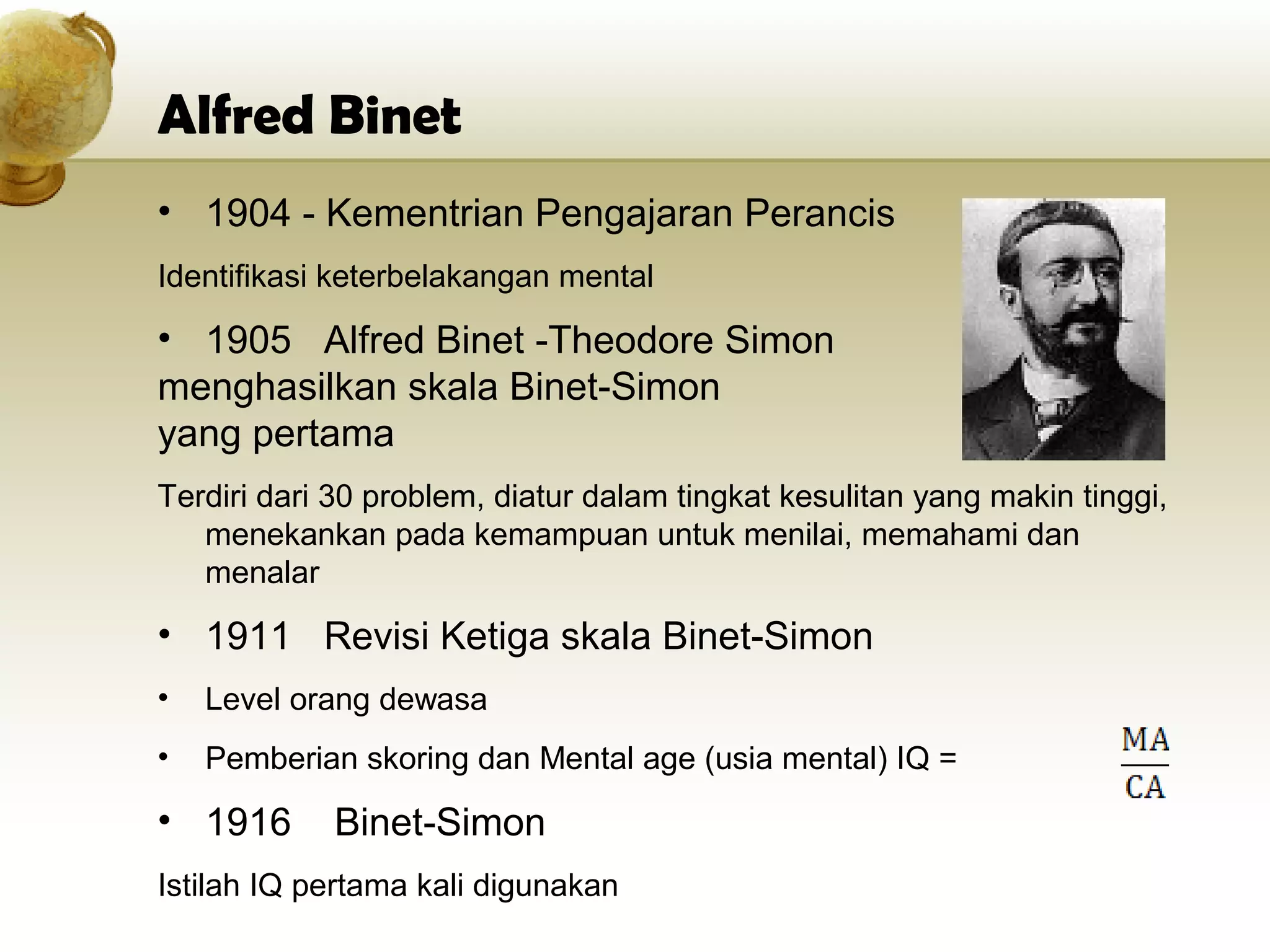 04 sejarah tes psikologi | PPT