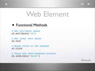 Introduction to Selenium and Ruby | PPT