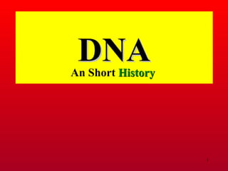 A Short History of DNA | PPT