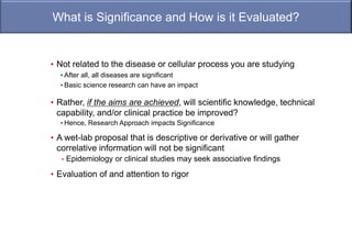 How to Craft the "Significance” & "Innovation" - 2023 | PPT