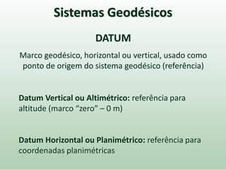 Sistemas de Coordenadas e Projeções Cartográficas | PDF