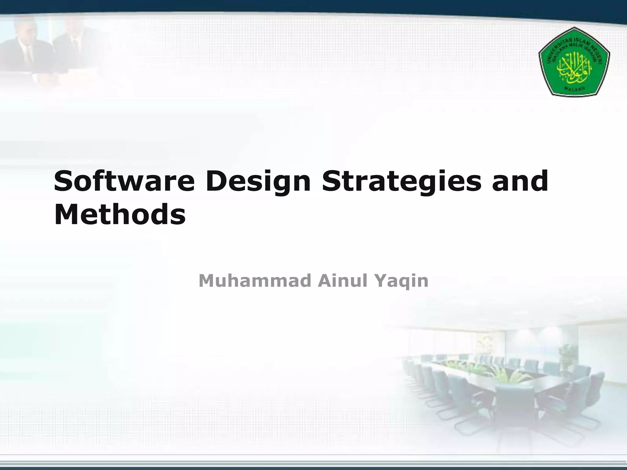 04 Software Design Strategies and Methods | PPT