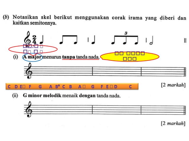 Pendidikan Muzik KBSM_Bank Soalan SPM (Nada & Skel) | PPTX