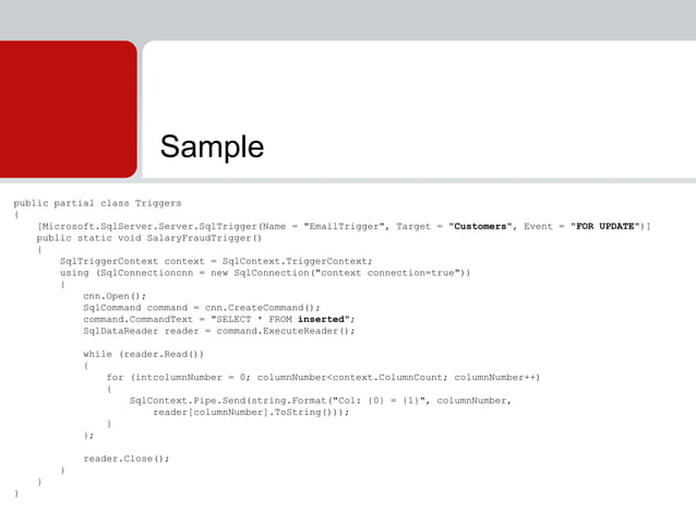 Sql Server Clr Integration Ppt