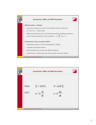 DigSILENT PF - 04 stability handling | PDF