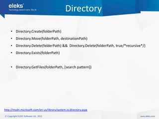 04 standard class library c# | PPT