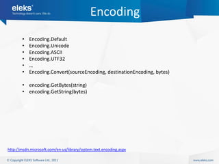 04 standard class library c# | PPT
