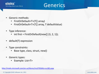 04 standard class library c# | PPT