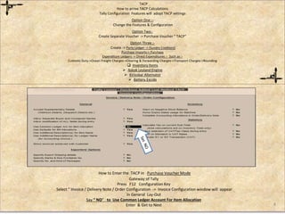 04 tacp tally lesson track additional cost of purchase | PPT