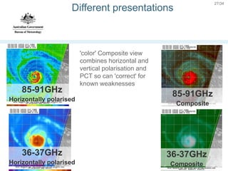 Polar orbiting satellites (cf Geostationary) Sun-synchronous daily ...