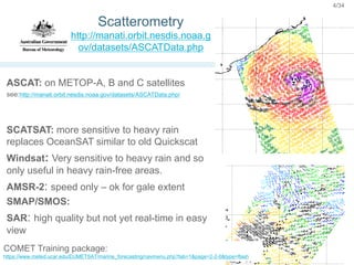 Polar orbiting satellites (cf Geostationary) Sun-synchronous daily ...